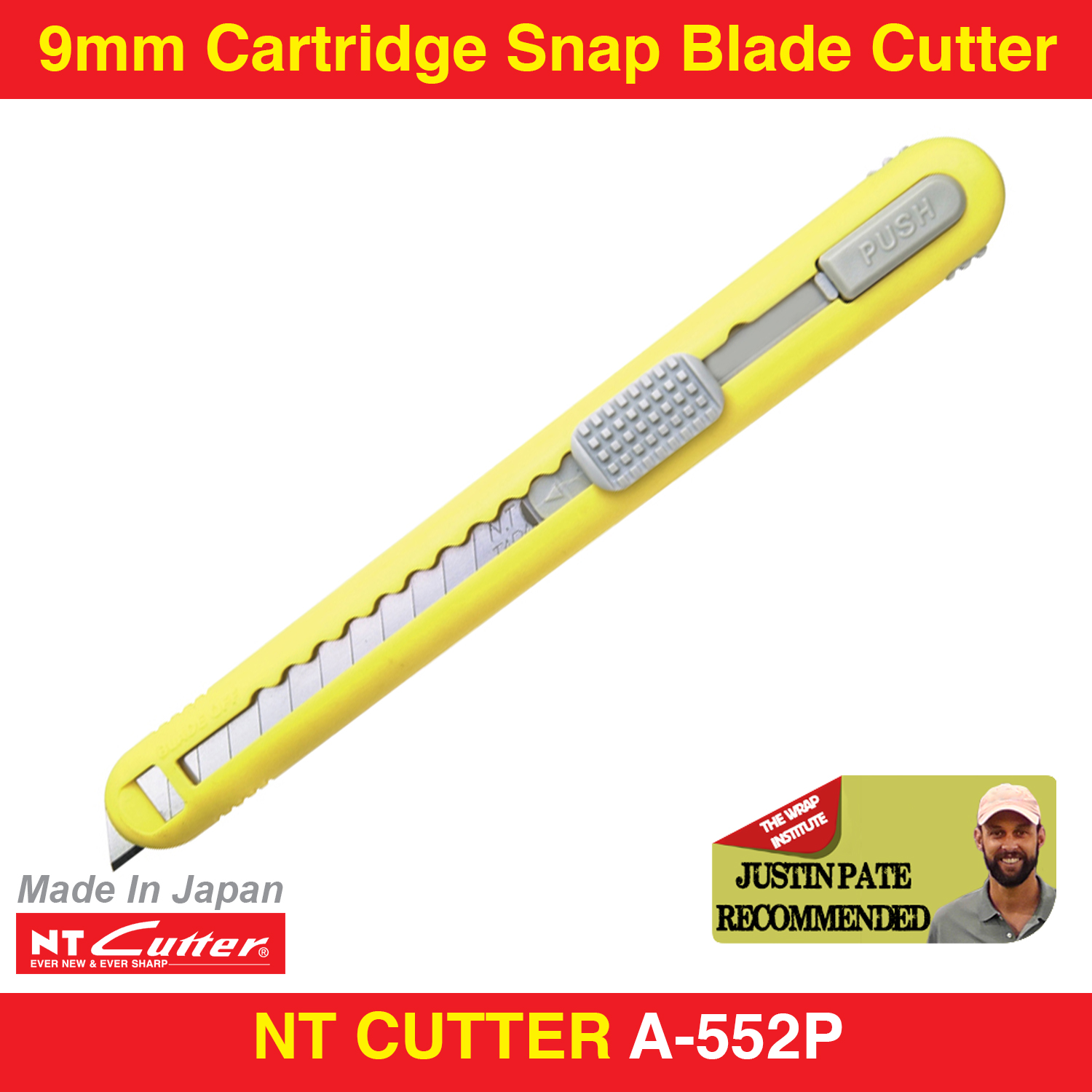 NT CUTTER A552P – 9mm Cartridge Cutter - Decrastrip