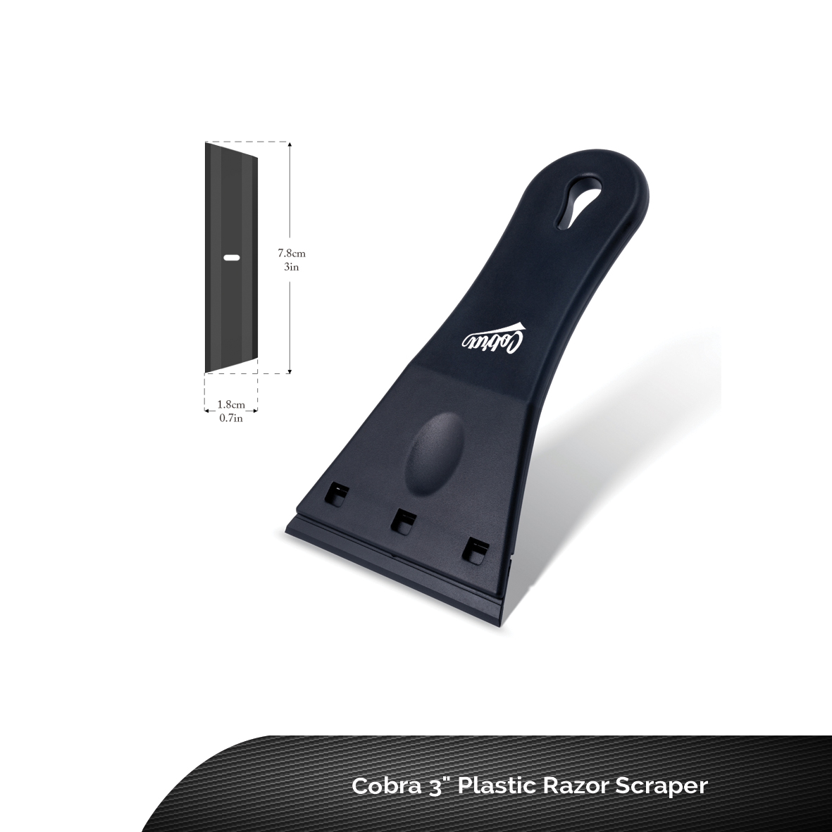 Cobra-3" Plastic Razor Scraper - Decrastrip